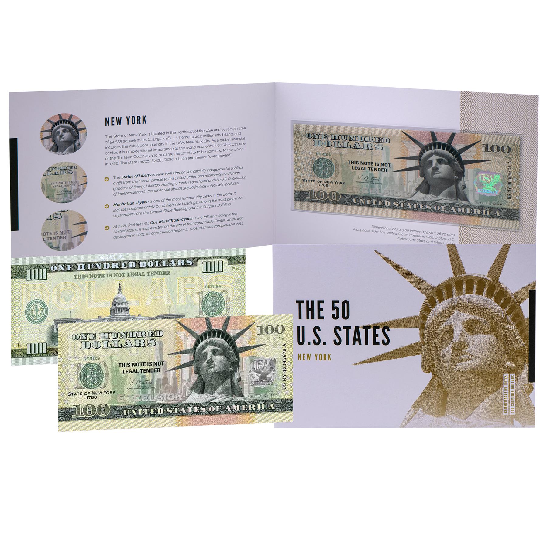 100 Dollarseddel Tilbake 100 Dollars (Federal Reserve Note; Large